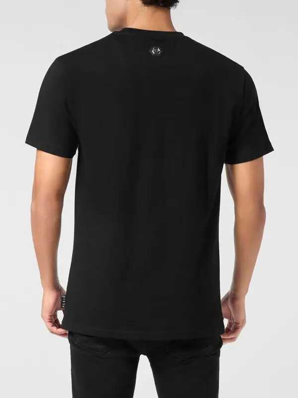 Philipp Plein T-shirt With Rhinestone Logo