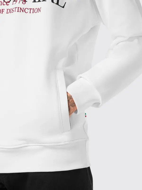 BILLIONAIRE Cotton Sweatshirt With Logo And Half-zip Closure