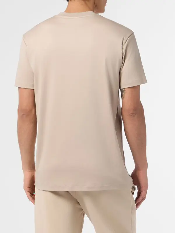BILLIONAIRE Basic Cotton T-shirt - Beige