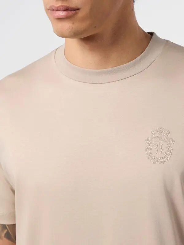 BILLIONAIRE Basic Cotton T-shirt - Beige