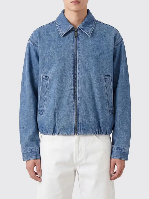 Michael Kors Cotton Denim Jacket With Zip Closure