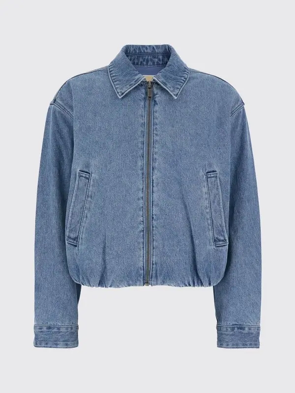 Michael Kors Cotton Denim Jacket With Zip Closure