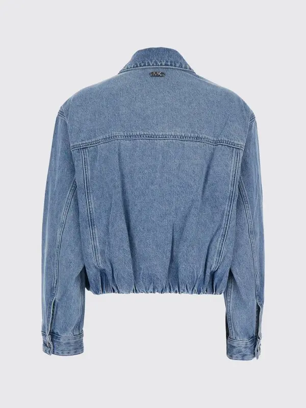 Michael Kors Cotton Denim Jacket With Zip Closure