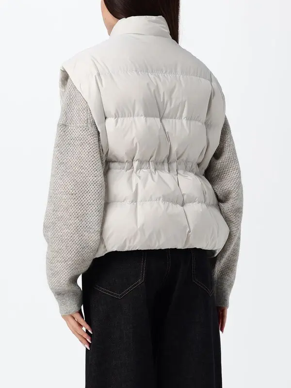 Brunello Cucinelli Water-repellent Quilted Technical Vest With High Neck