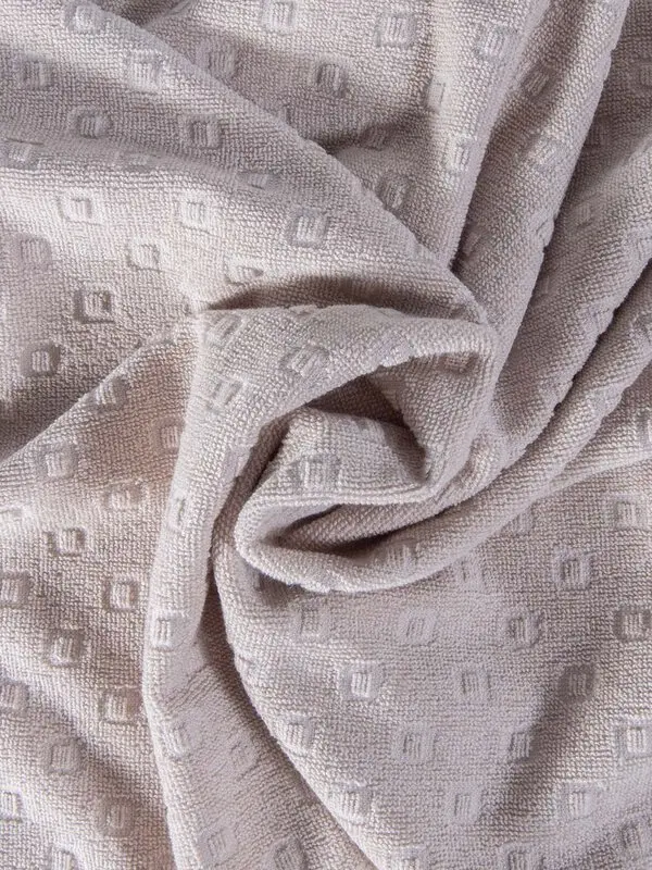 CARRARA Burano Geometric Print Beach Towel In Cotton Terry