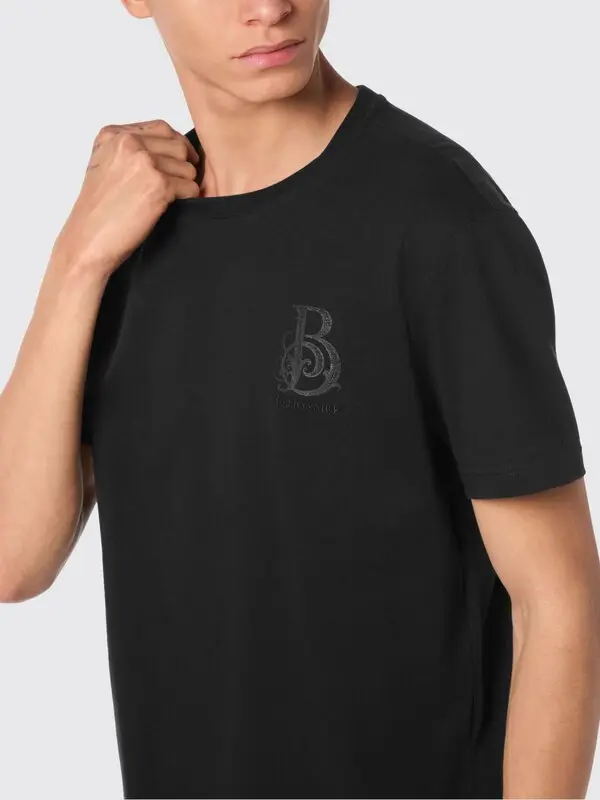 BILLIONAIRE Cotton T-shirt With Logo - Black