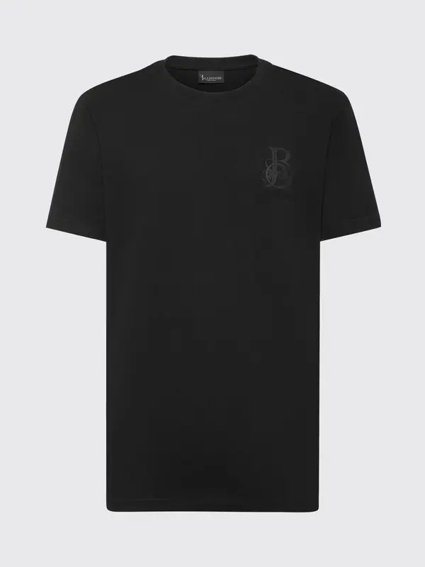 BILLIONAIRE Cotton T-shirt With Logo - Black