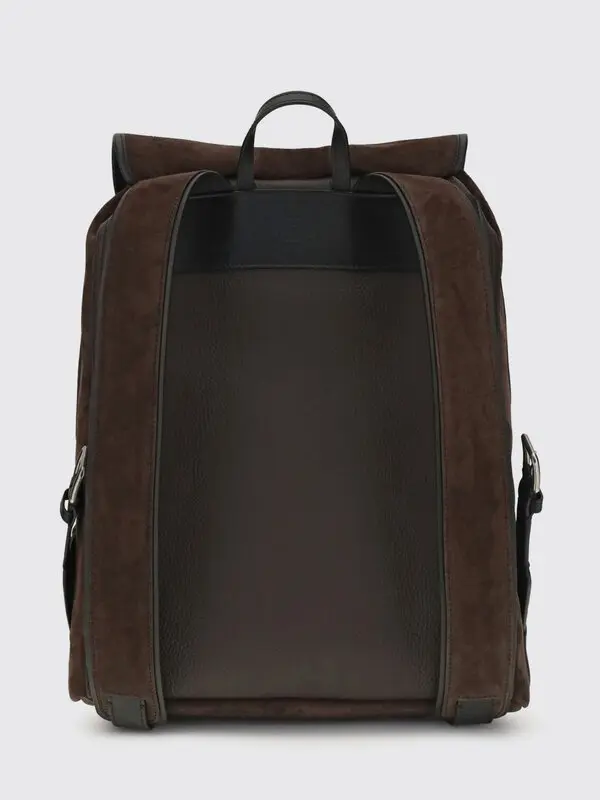 Valentino Garavani Antibes Suede Calfskin Backpack With Vlogo Signature - Dark