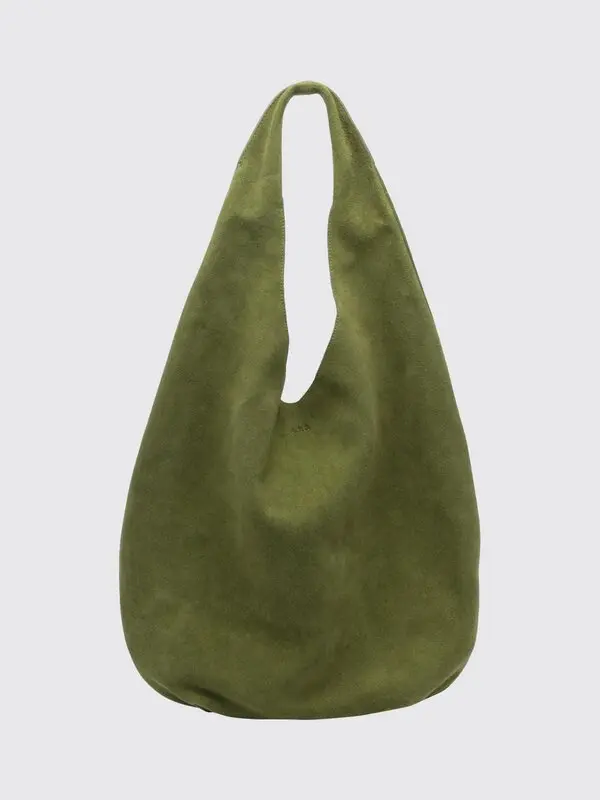 A.p.c. Le Neige Suede Shoulder Bag - Olive