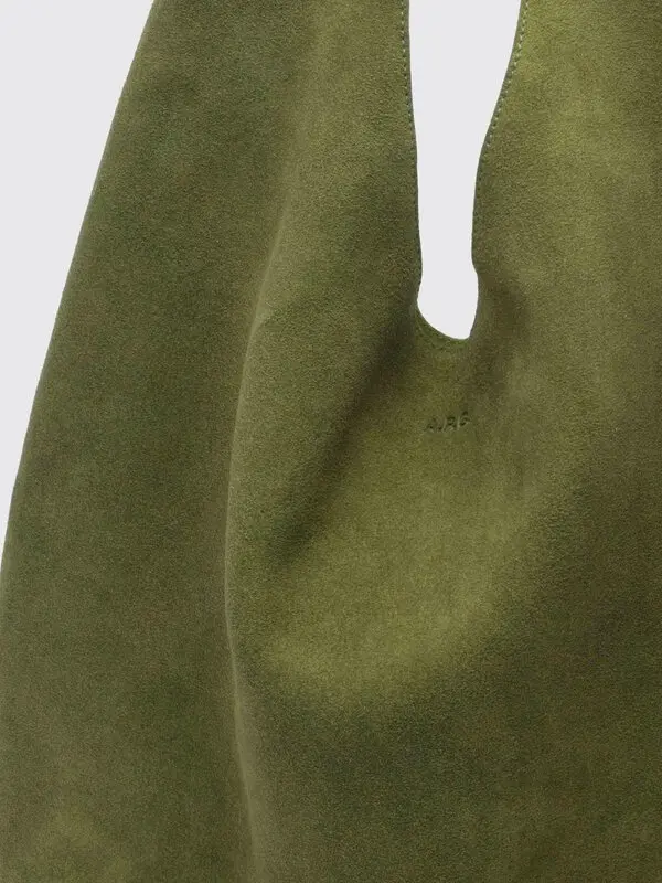 A.p.c. Le Neige Suede Shoulder Bag - Olive