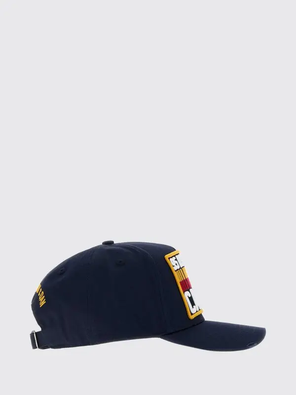 Dsquared2 Cotton Baseball Cap With Embroidered Logo And Adjustable Strap