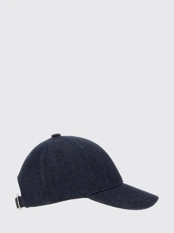 A.p.c. X Frgmt Rabbit Cotton Denim Baseball Cap With Embroidered Logo