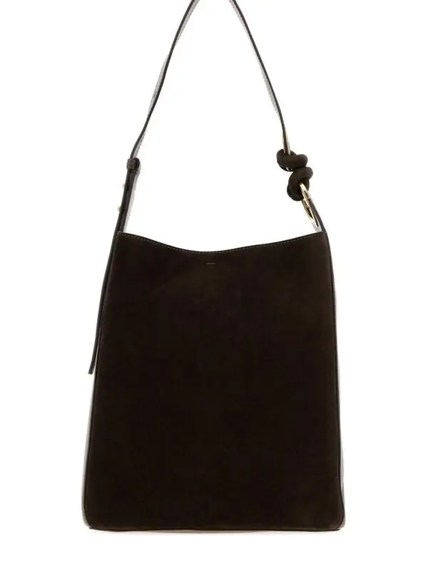ANYA HINDMARCH Ringo Suede Shoulder Bag With Adjustable Handle