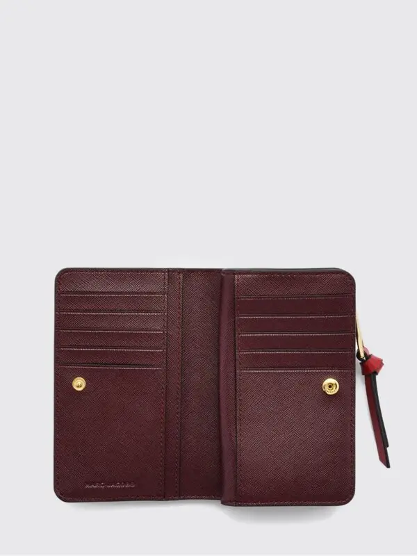 Marc Jacobs The Snapshot Saffiano Leather Wallet With Double J Logo