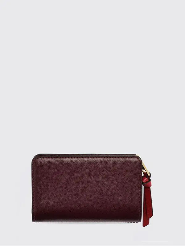 Marc Jacobs The Snapshot Saffiano Leather Wallet With Double J Logo