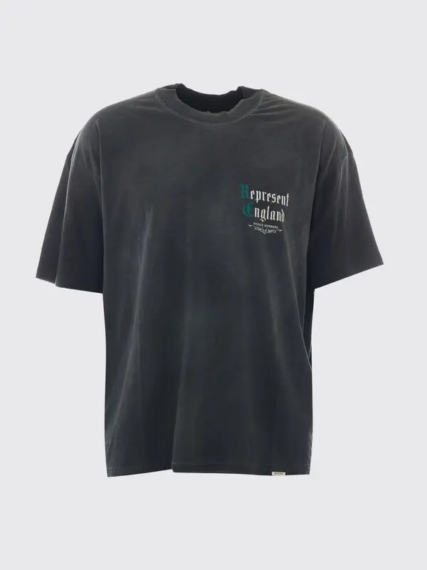 REPRESENT Crewneck T-shirt In Organic Cotton And Hemp With Contrasting Logo