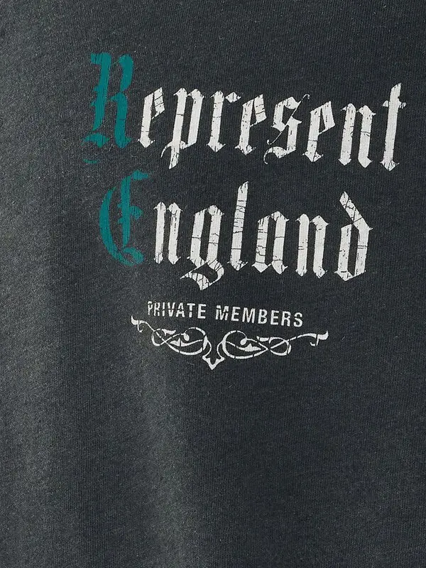 REPRESENT Crewneck T-shirt In Organic Cotton And Hemp With Contrasting Logo