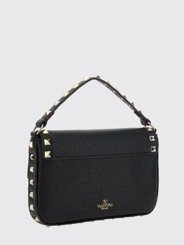 Valentino Garavani Rockstud Calf Leather Mini Handbag - Black