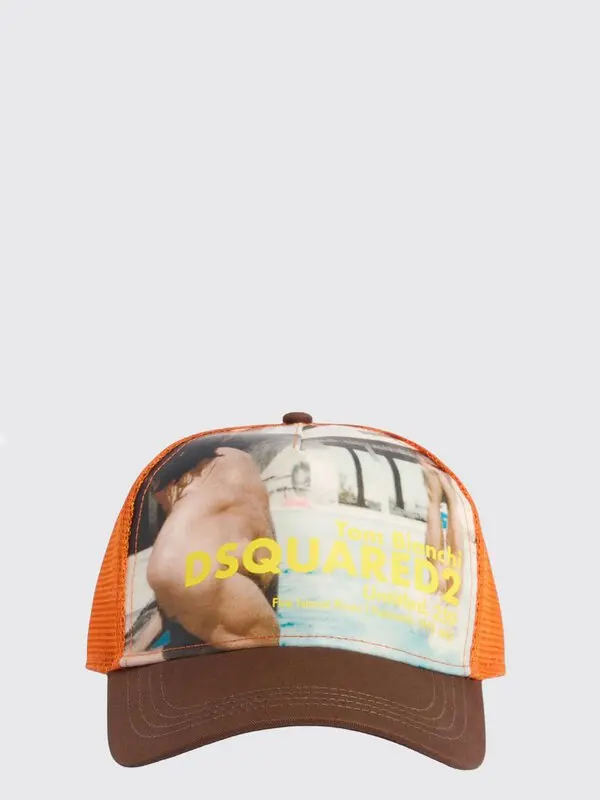 Dsquared2 Graphic Print And Logo Polyester Baseball Cap