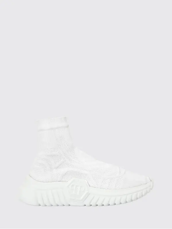 Philipp Plein High-top Knit Sock Sneakers With Chunky Sole