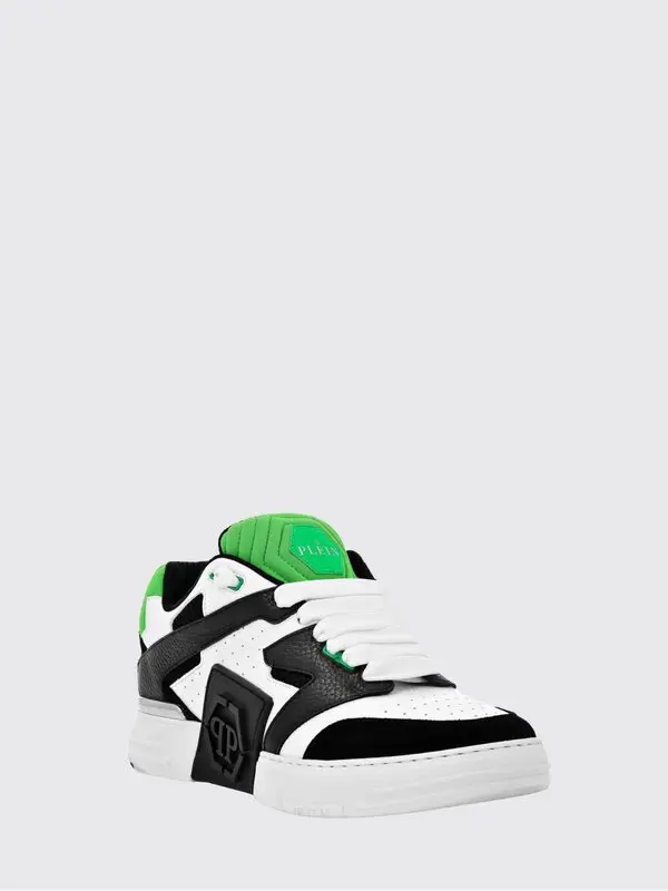 Philipp Plein Phantom Street Leather And Suede Sneakers