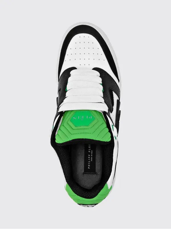 Philipp Plein Phantom Street Leather And Suede Sneakers