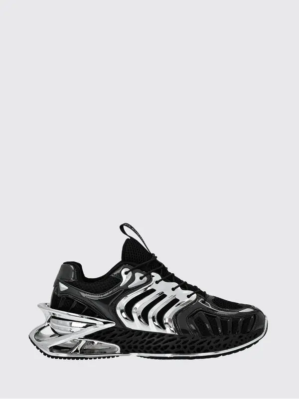 PLEIN SPORT Thunder Stroke Gen X 02 Mesh Sneakers With Chunky Sole - Black 1