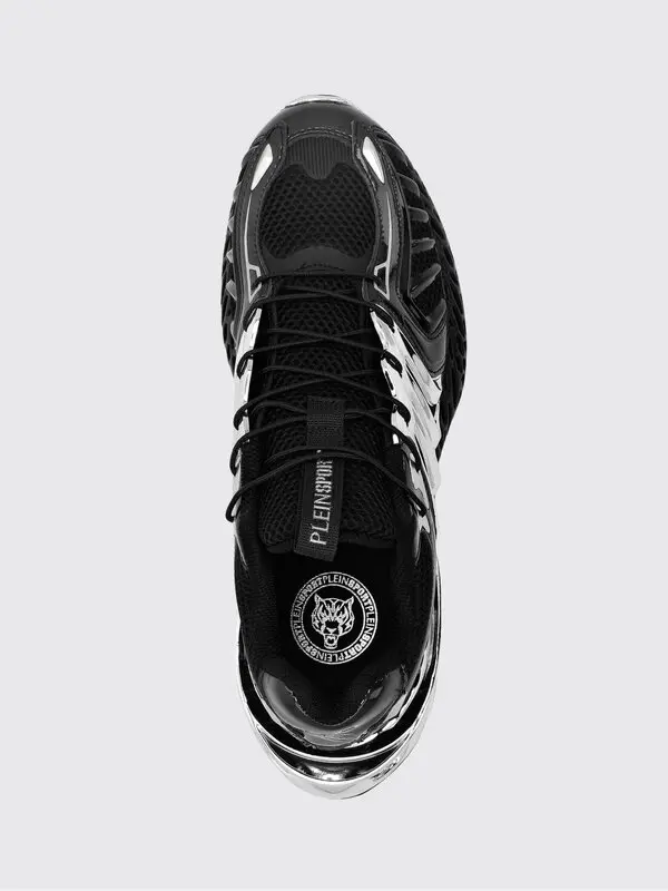 PLEIN SPORT Thunder Stroke Gen X 02 Mesh Sneakers With Chunky Sole - Black 1