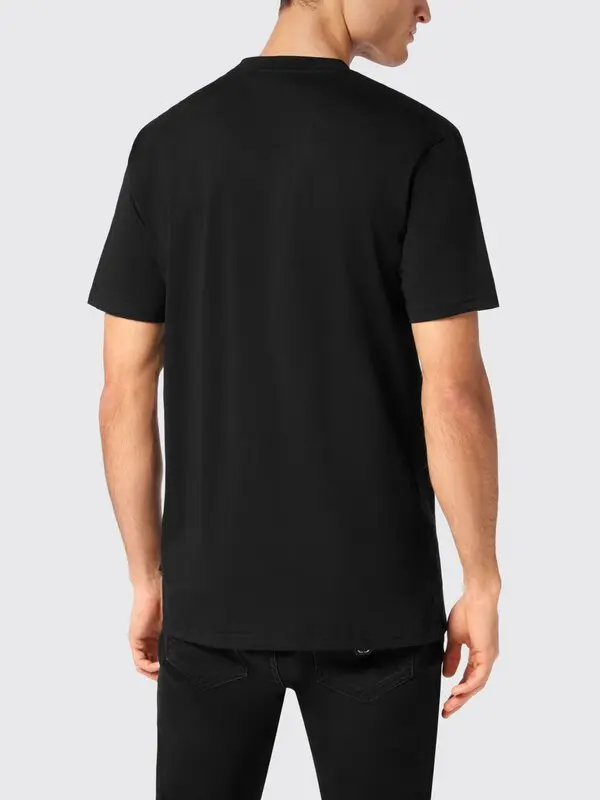 Philipp Plein Skull Print Cotton T-shirt With Logo