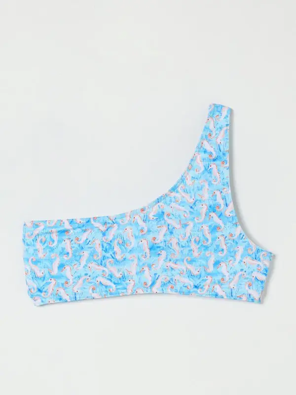 KAMPOS One Shoulder Bikini Top With Seahorse Print