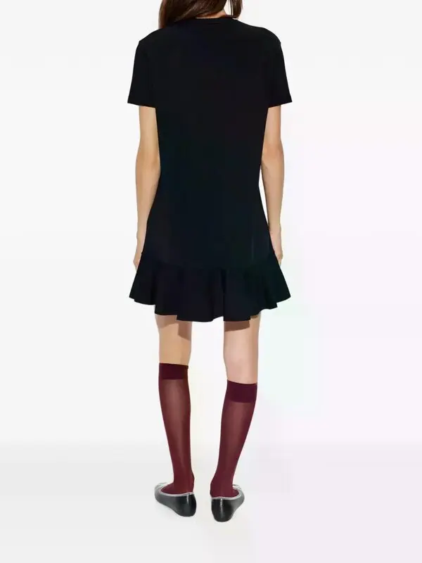 Valentino Garavani Bow Appliqué Knitted Mini Dress