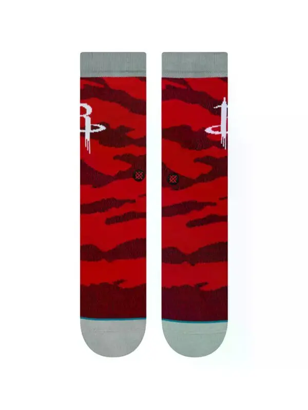 Stance X Nba Houston Rockets Camo-print Crew Socks - Red
