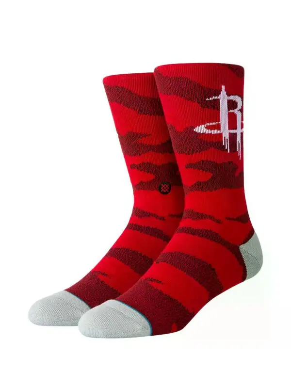 Stance X Nba Houston Rockets Camo-print Crew Socks
