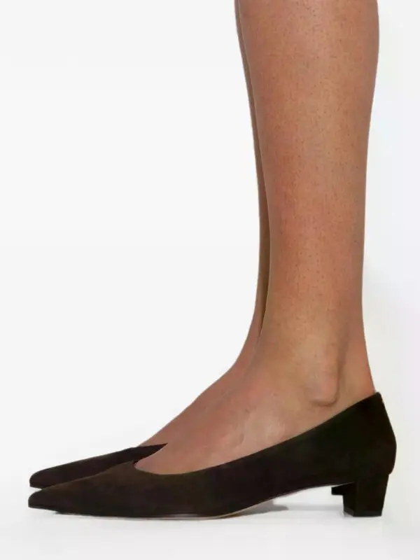 AeydĒ Judi Pointed-toe Suede Pumps