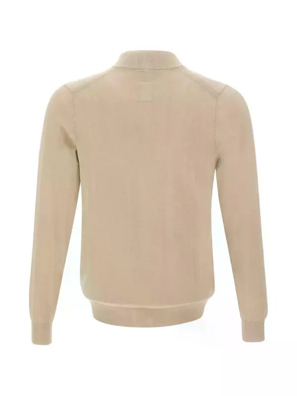 DIKTAT Zip-front Ribbed Cardigan