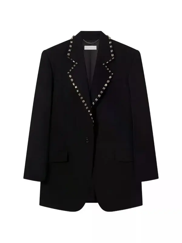 Stella McCartney Crystal Embellished Wool Blazer
