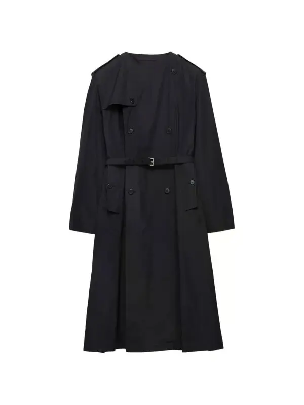 Prada Double-breasted Belted Coat