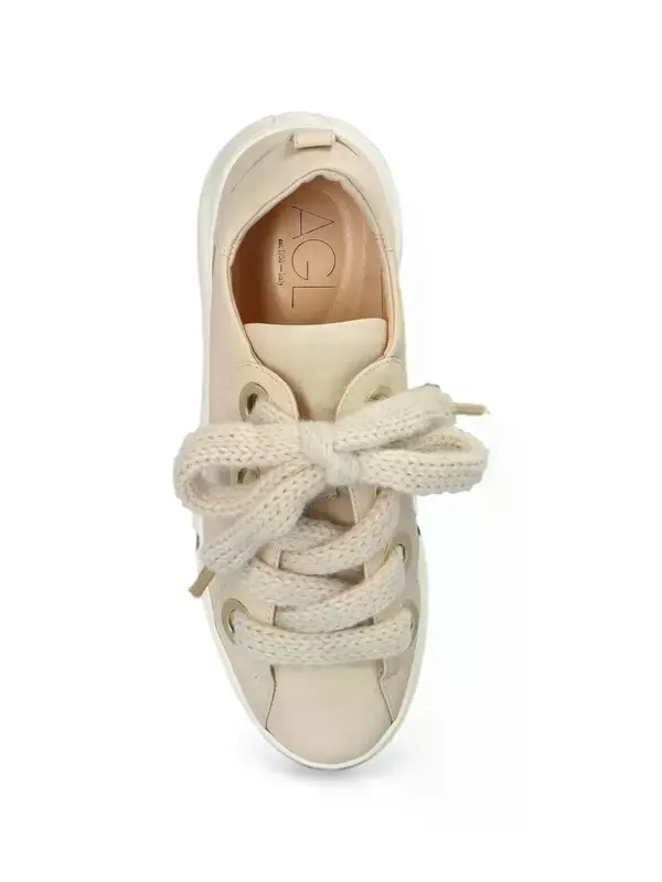 Agl Soft Bubble Leather Sneakers