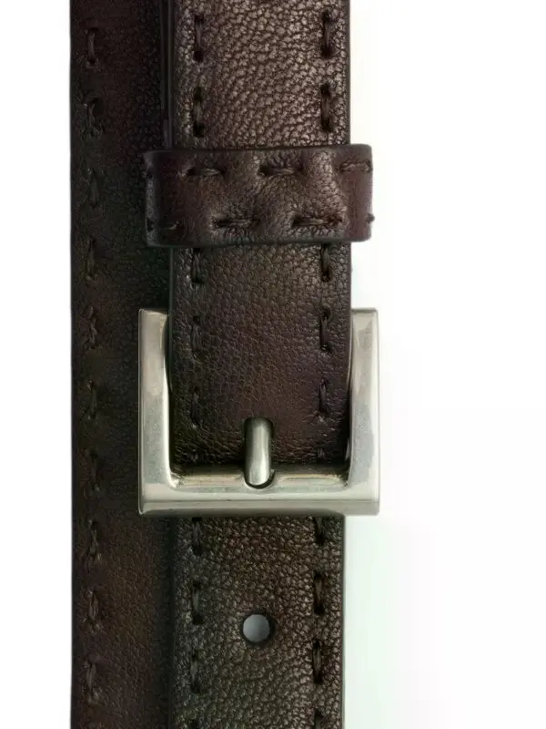Prada Antiqued Leather Belt