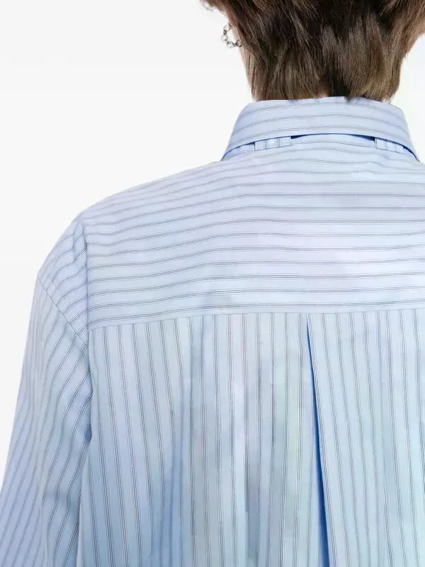 Sacai Striped Hooded Zip-up Jacket
