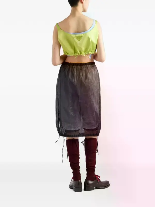 Prada Duchesse Cropped Top