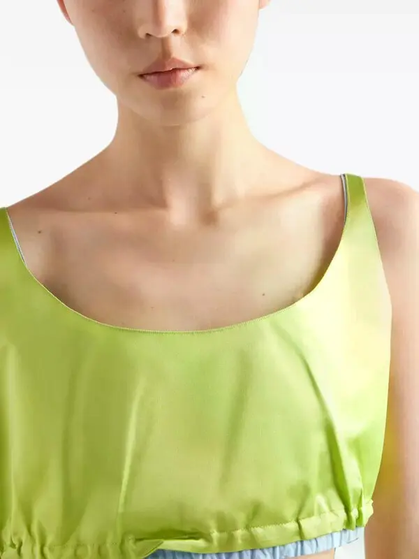 Prada Duchesse Cropped Top
