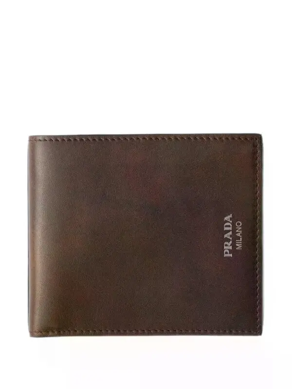 Prada Antiqued Leather Wallet