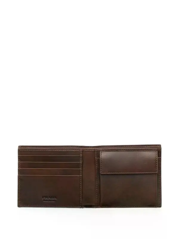 Prada Antiqued Leather Wallet