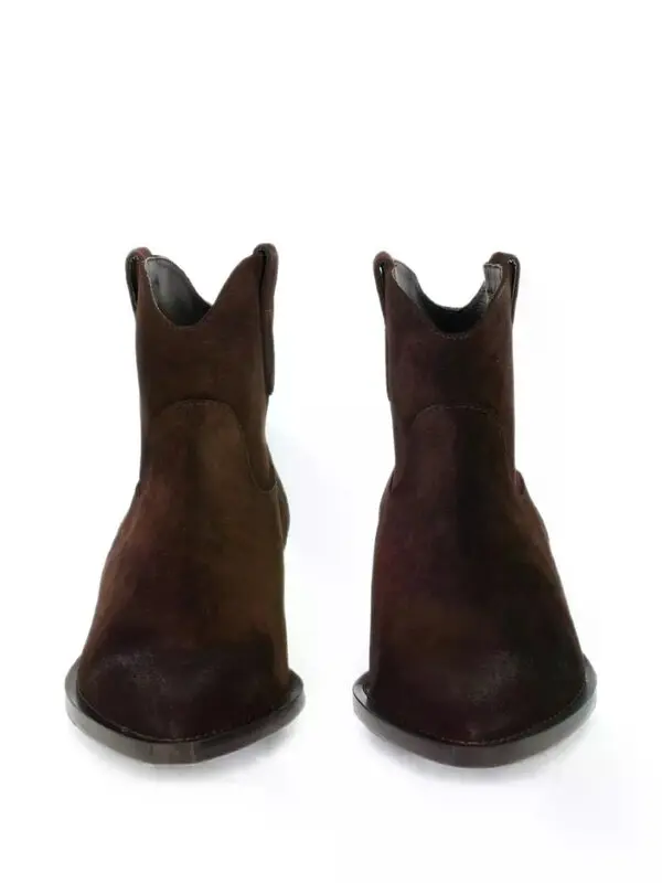 VIA ROMA 15 Suede Western Boots