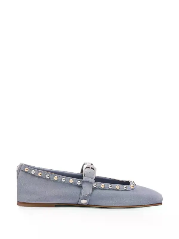 STUART WEITZMAN Perry Stud-embellished Ballet Flats