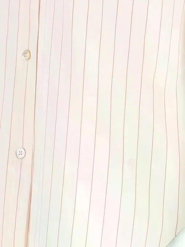 FORTE_FORTE Striped Club Collar Shirt
