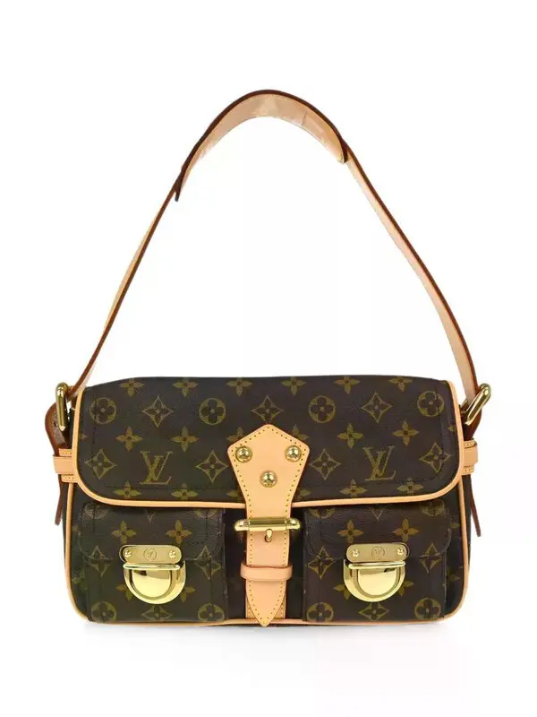 LOUIS VUITTON 2007 Monogram Hudson Pm Shoulder Bag - Brown