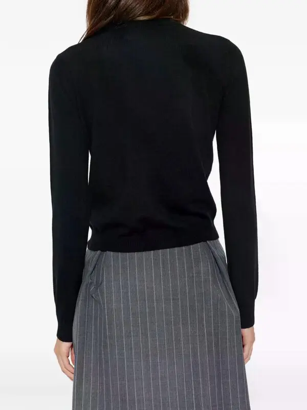 Valentino Garavani Virgin Wool Bow-embellished Cardigan