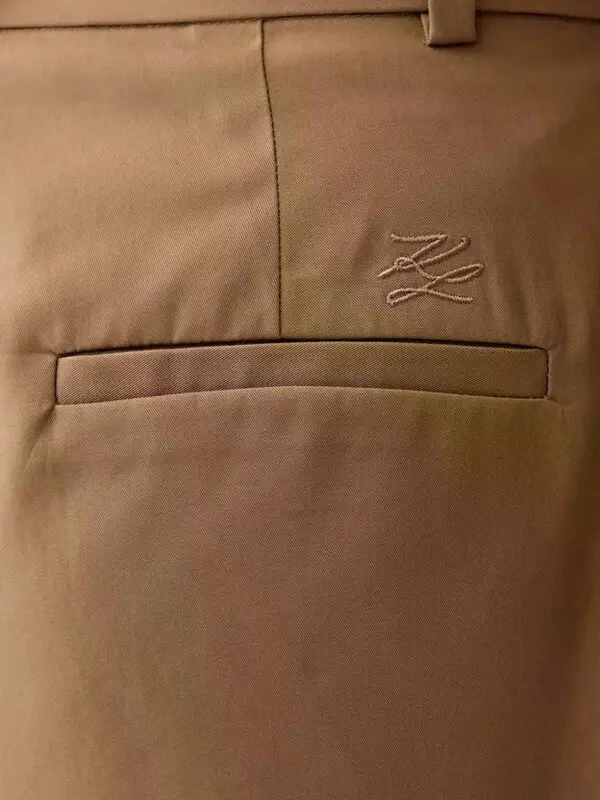 Karl Lagerfeld Belted Pleated Trousers